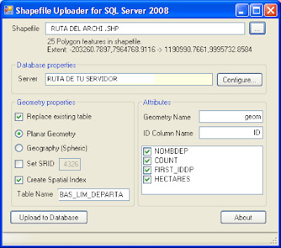 Programación en .NetLogía: Shapefile (.shp) Peru en Sql - VB.Net