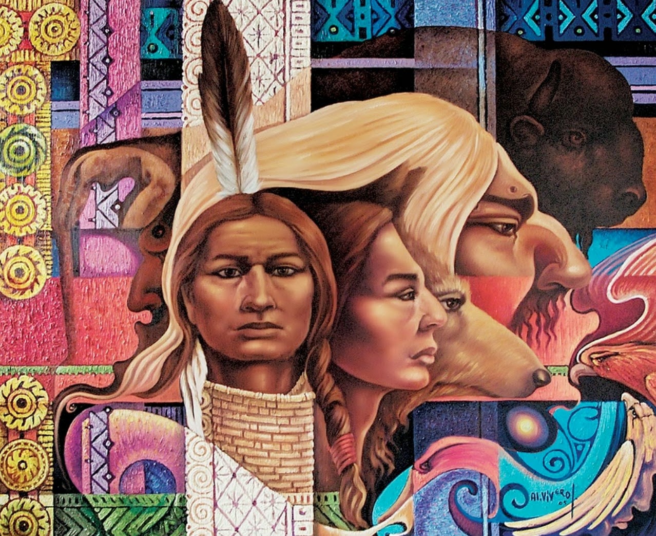 Arte y Actividad Cultural: Espectaculares Pinturas Indigenistas ...