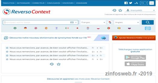 Reverso l'outil indispensable pour tous vos textes - ZinfosWeb