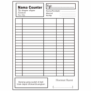 Contoh Nota Pembelian Hp - Ruang Jawaban