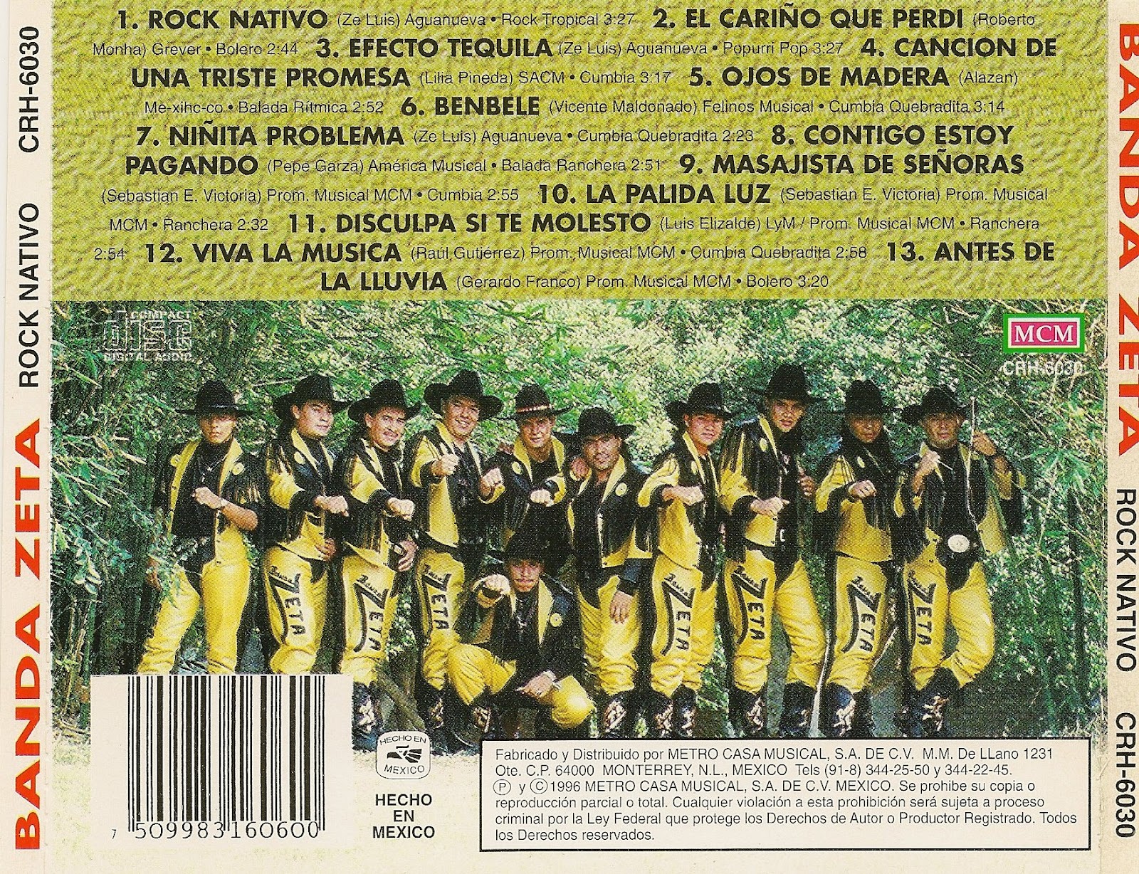 La mejor música de México y el Mundo: Banda Zeta - Rock Nativo 1996