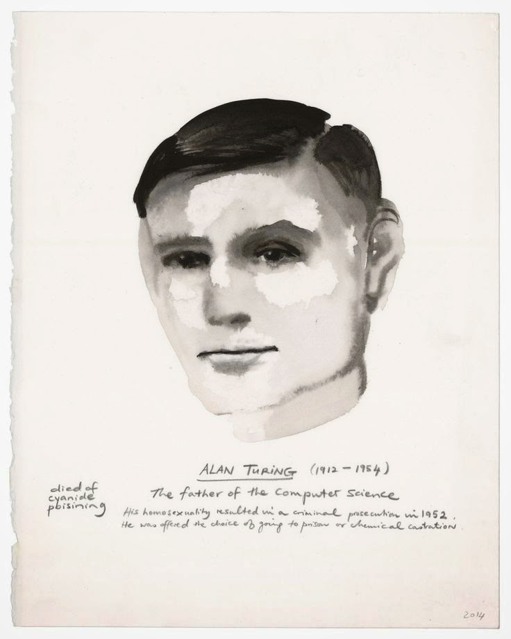 KIT GROVER: Monday Portraits: 'Great Men' by Marlene Dumas