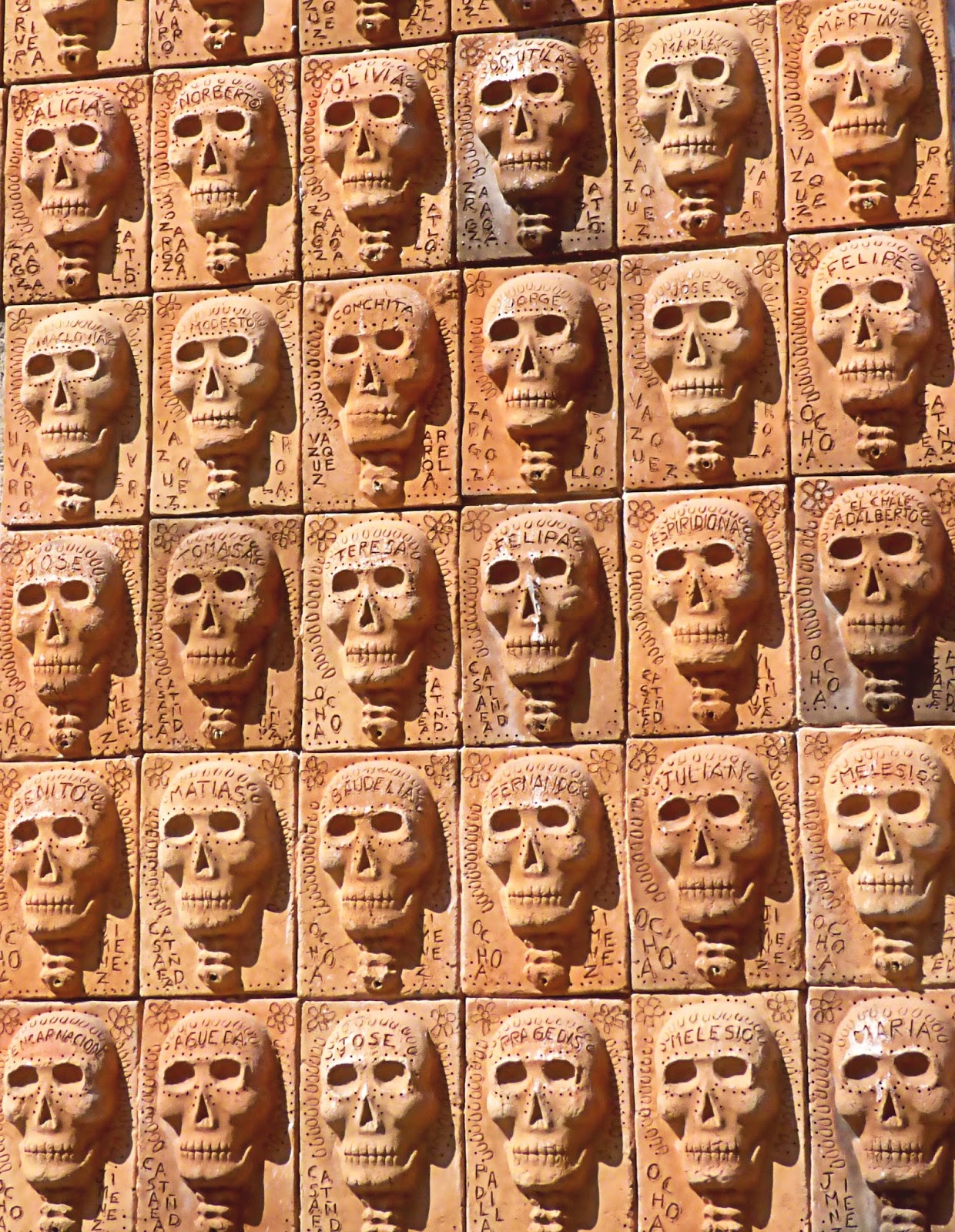 Joyce Wycoff: Inching into wonderland: Day of the Dead #8: Ajijic Wall ...