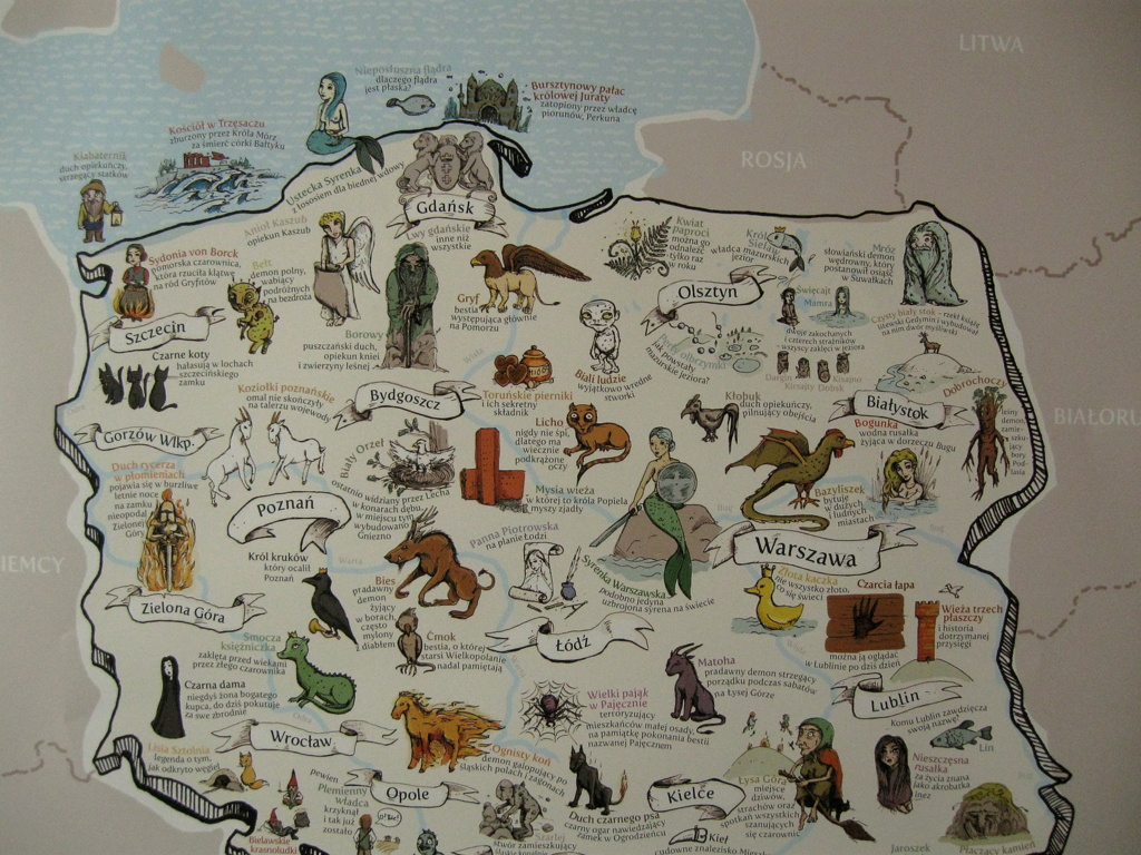 Baśnie i legendy polskie oraz Baśniowa Mapa Polski | Julia Orzech