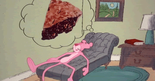 La Pantera Rosa GIF: La Pantera Rosa: Sueña con comida