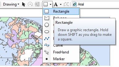 Membuat vektor dengan menggunakan fungsi Convert Graphics To Features ...