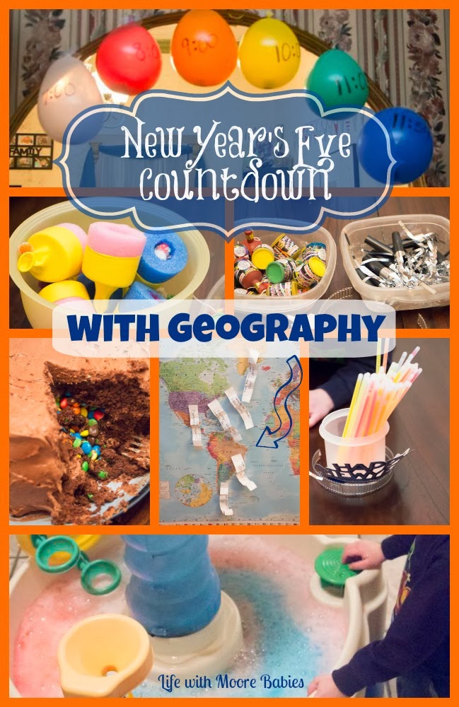 New Year's Festivities and a Geography Countdown - Life with Moore Babies