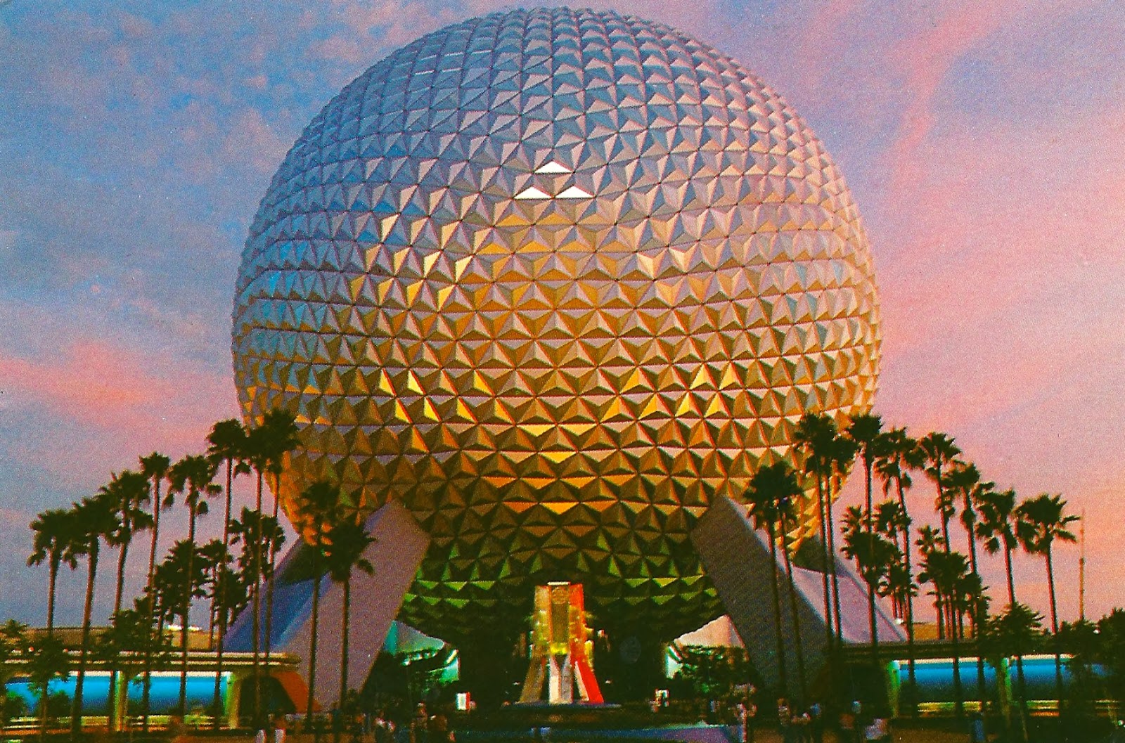 My Favorite Disney Postcards: Spaceship Earth in Epcot
