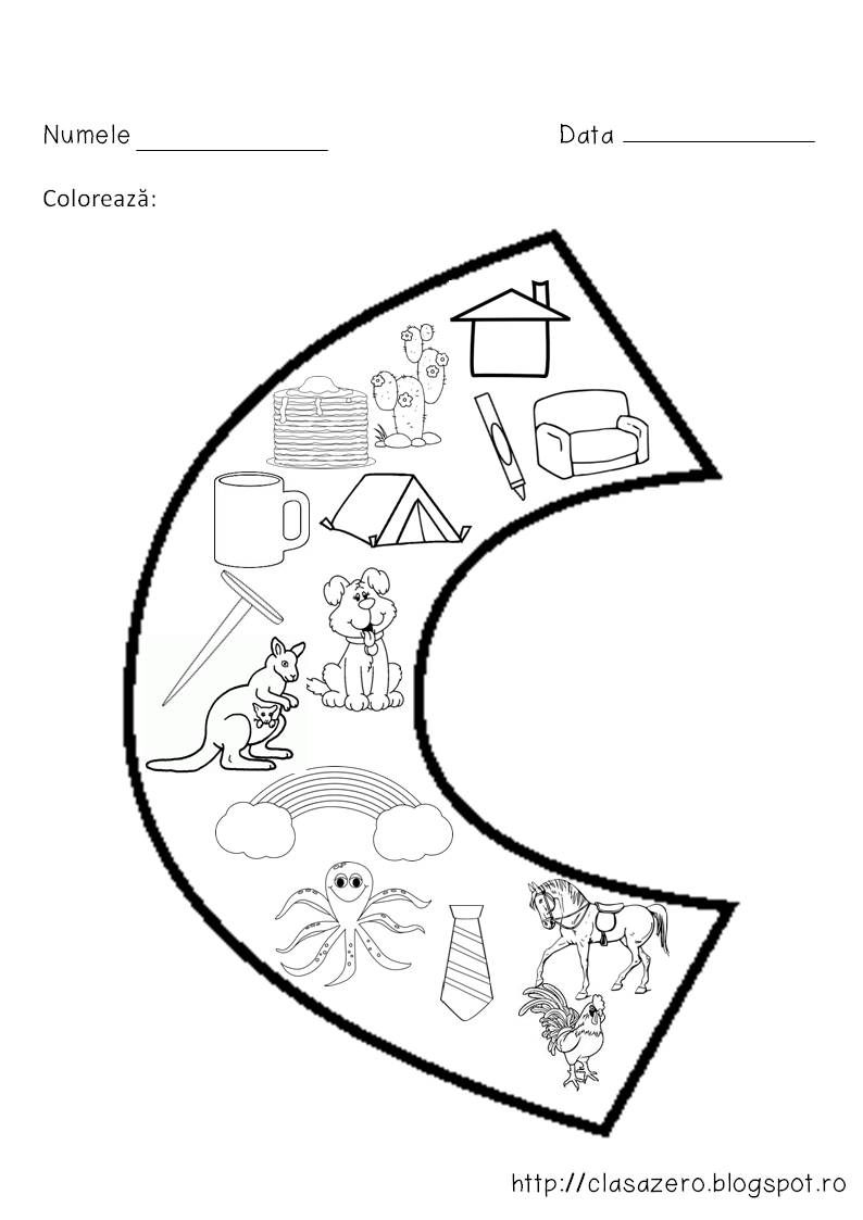 Clasa pregatitoare: Fise litere