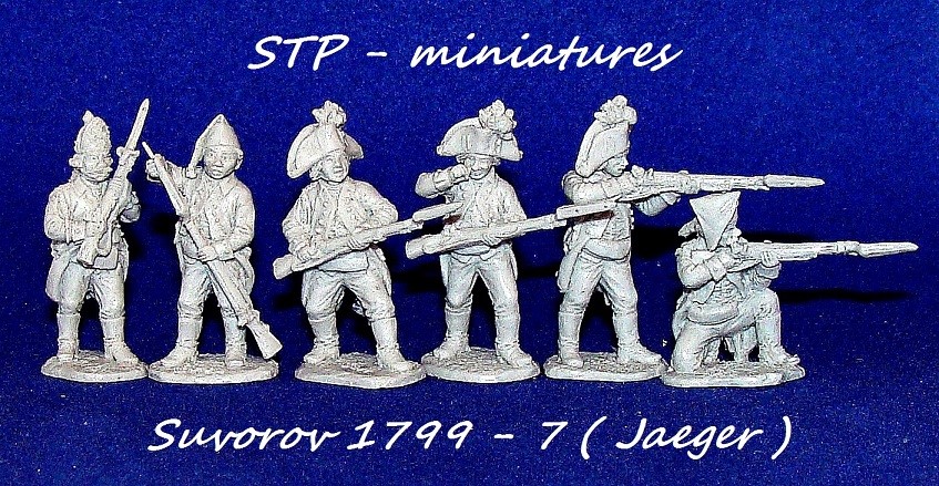 Sabre and bayonet: 1799 Russians from STP miniatures from St Petersburg