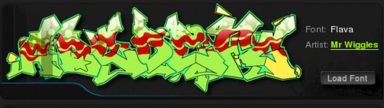 Flava Graffiti Alphabet Letters
