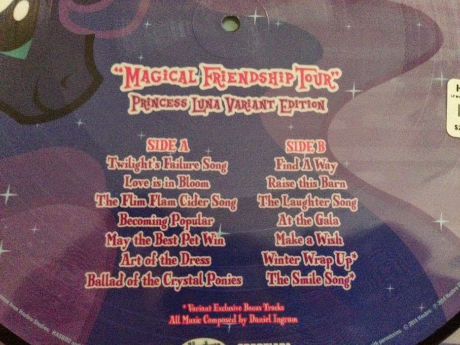 Equestria Daily - MLP Stuff!: Song List for the My Little Pony Luna and ...