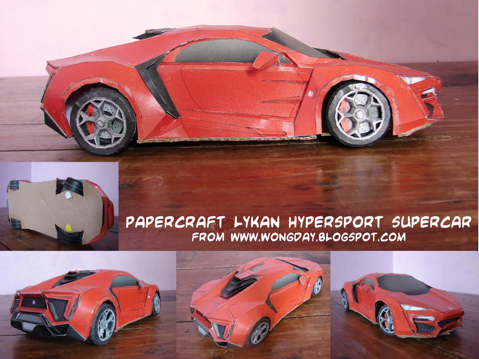 Ninjatoes' papercraft weblog: papercraft Lykan Hypersport supercar