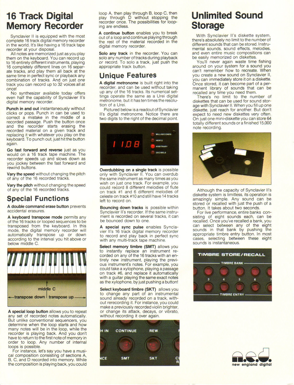 MATRIXSYNTH: NED Synclavier II Brochure, Akai's Mike McRoberts, AES ...