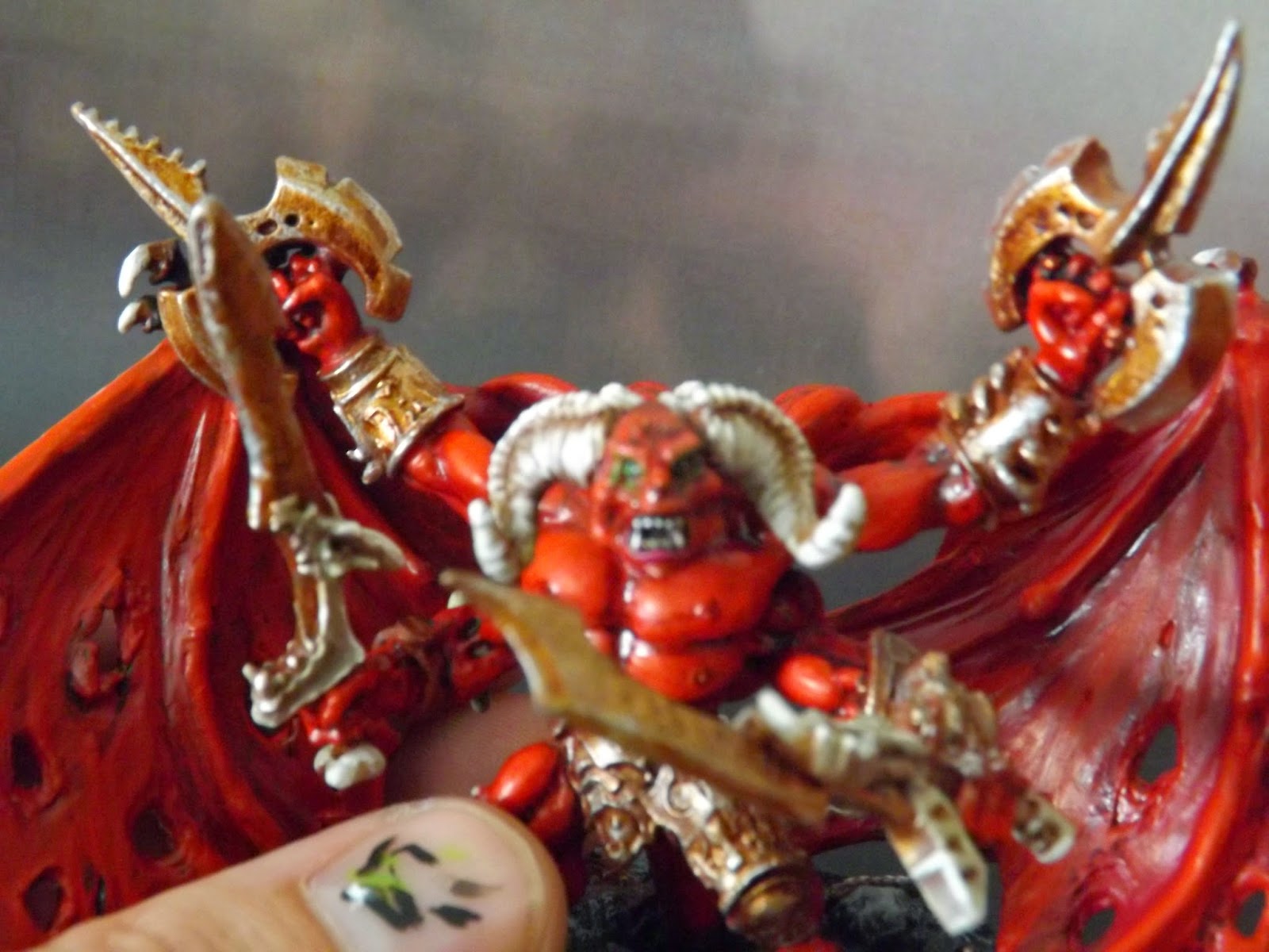 Montyhaul's models: Reaper bones Rauthuros daemon and fountain