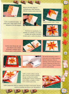 Confraria do Patchwork - Projetos: Suporte para trabalhos manuais com estrela