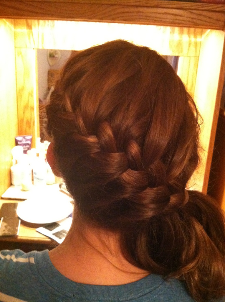 Jessica Bocanegra- Creative Hair: Pinned Up Diagonal French Braid ...