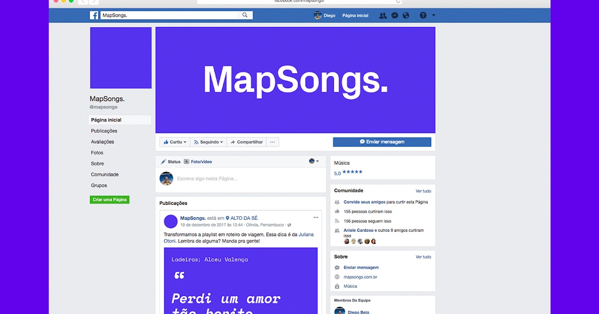 Mapsongs, o mapa das canções de acordo com o local. ~ Estilingada