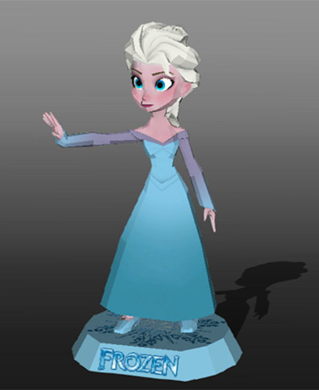 Disney Infinity : Elsa Papercraft | Paperized Crafts