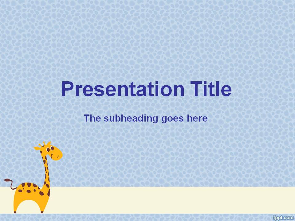 Cute PowerPoint template 5