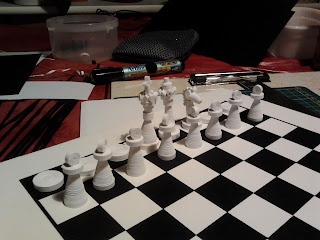 Quilling Me Softly: Quilling Chess Set