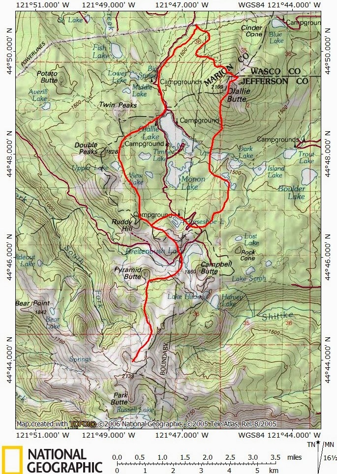 into the wild oregon: Olallie Butte-Wasco County