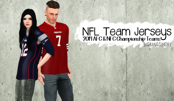My Sims 3 Blog: NFL Team Jerseys by Bigbangsimory
