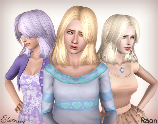 entertainment world: My Sims 3 Blog: Raon 38 Retextures and Hair Color ...