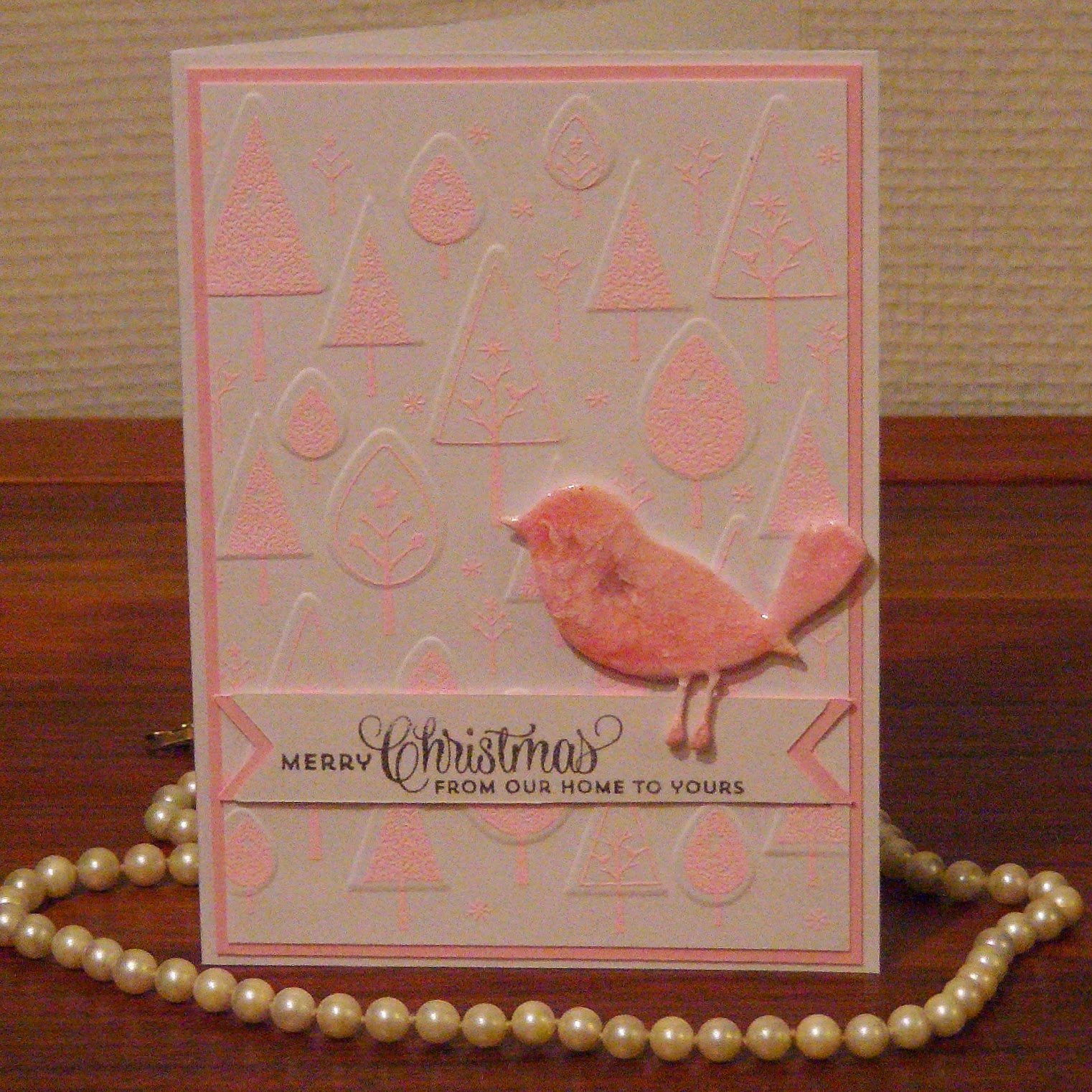 Cards a la Kate: Shiny Pink Bird