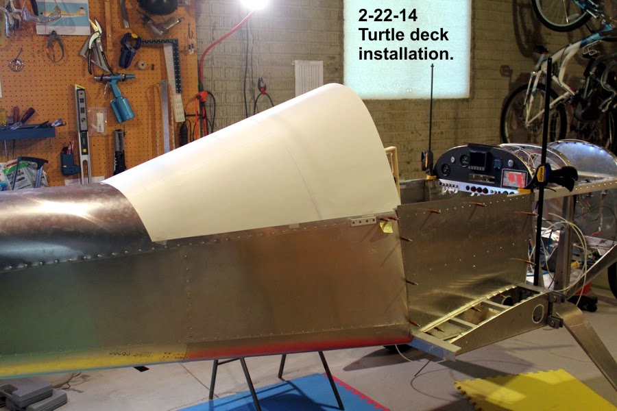 My CX4 Airplane Build Blog: Turtle Deck Installation