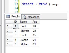 SQL ,Data Warehouse and Testing Concepts: SQL- Temporary table in SQL ...