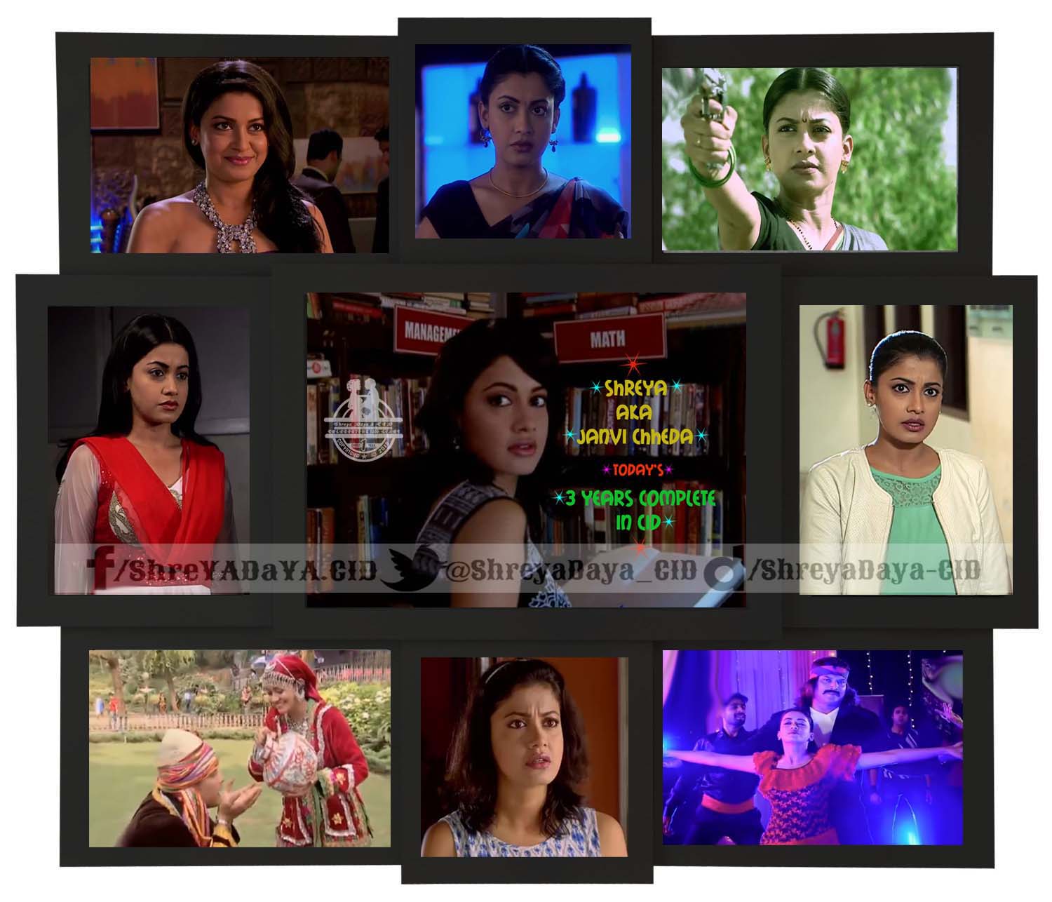 JANVI CHHEDA 3 YEARS COMPLETED IN CID - Shreya Daya CID