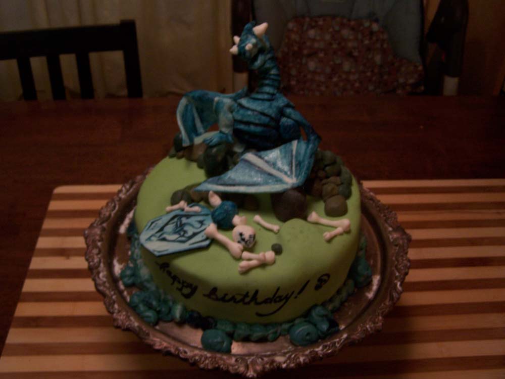Night Garden Blog: delusions of grandeur part two : skyrim birthday cake
