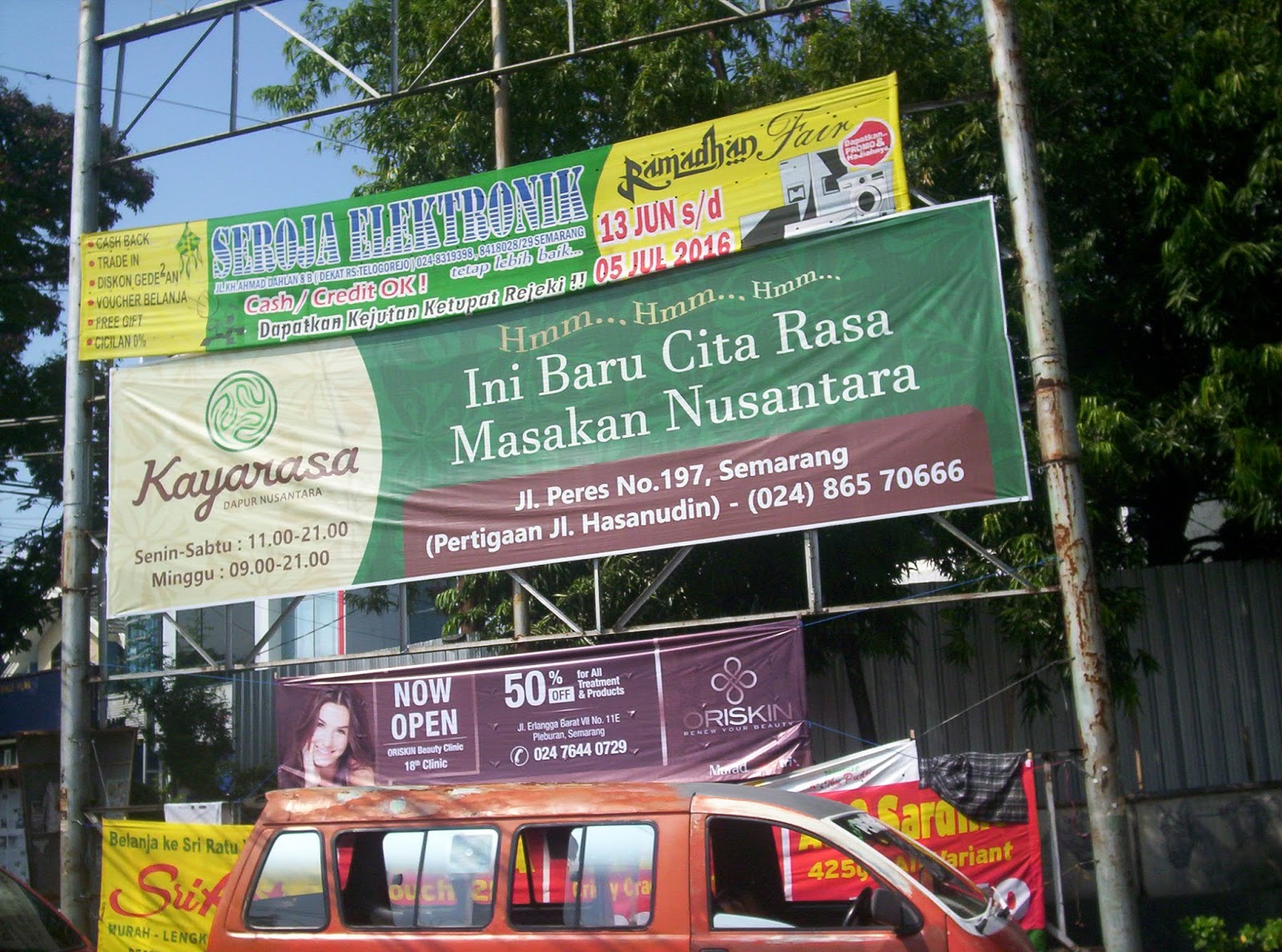 Panggung Spanduk Event Opening ORISKIN Semarang