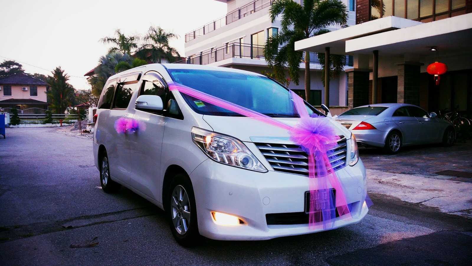 RedOrca Malaysia Wedding and Event Car Rental: Toyota Alphard with pink ...