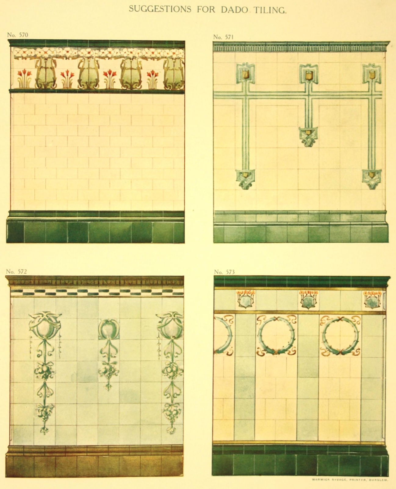 Laurelhurst Craftsman Bungalow: Minton Tile 1909 catalog