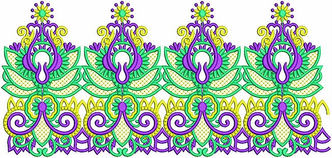 Embdesigntube: Royal Embroidery Lace Designs