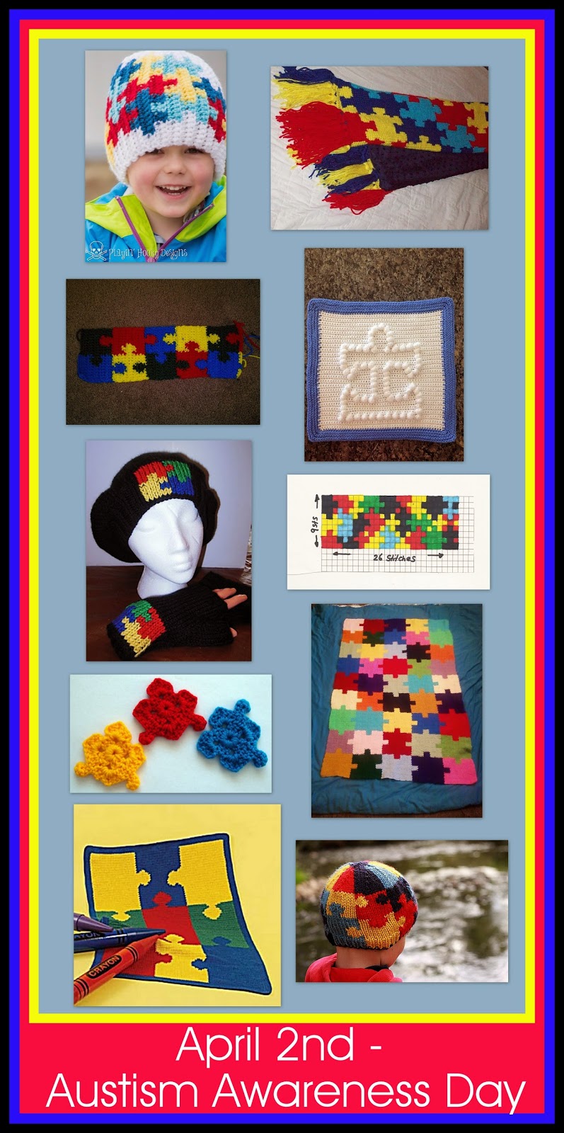 Posh Pooch Designs : Autism, Awareness Day - Crochet and Knitting ...