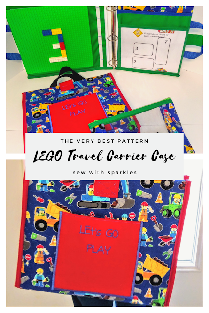 Lego Binder Bag Carrier - Entertaining Kid's travel toy with FREE pouch ...