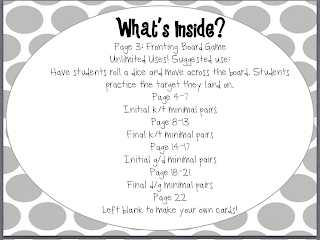 Fronting: A Minimal Pairs Pack | Simply Speech