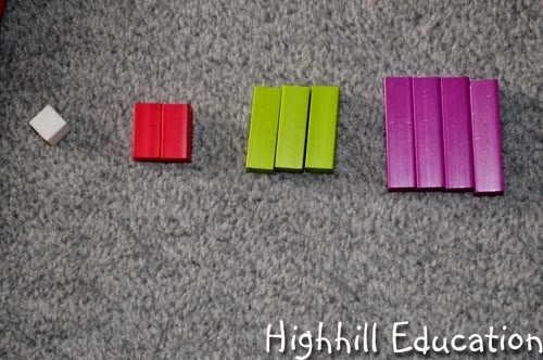 Highhill Homeschool: Multiplication and Square Numbers with Cuisenaire Rods
