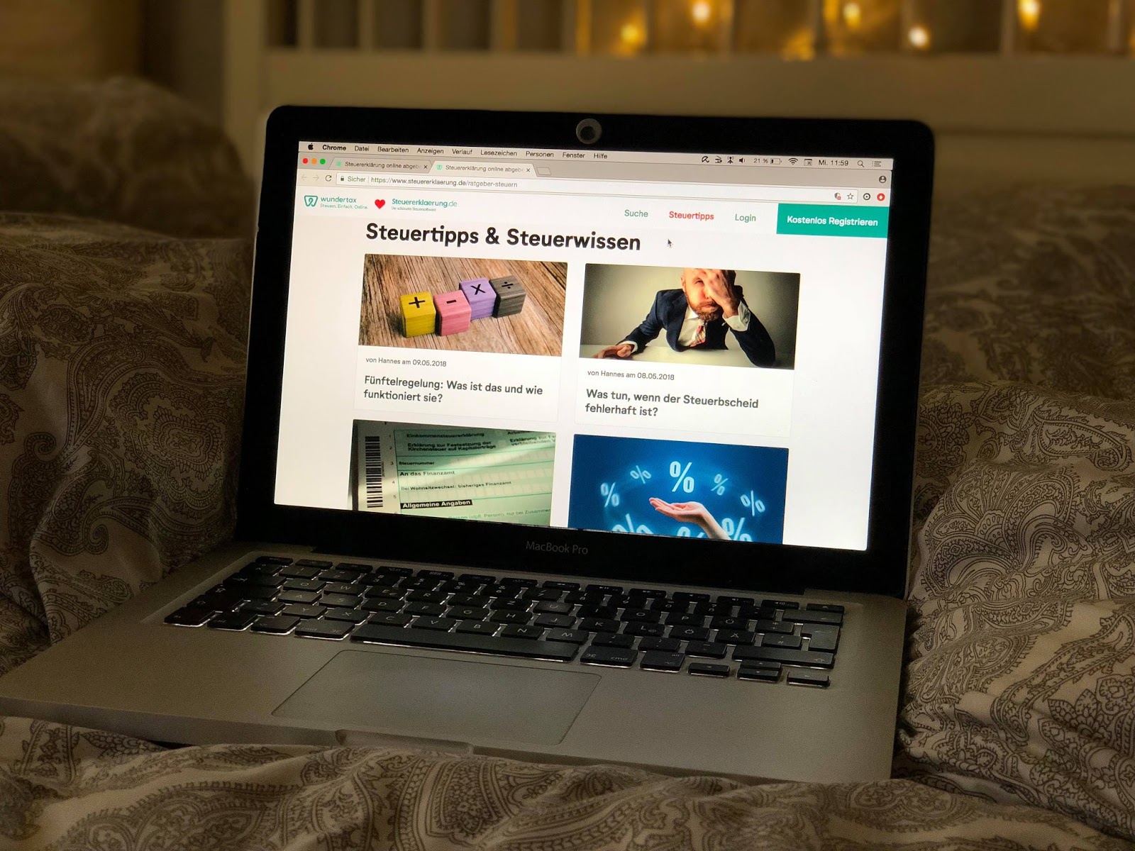 Steuererklärung schnell und online mit WUNDERTAX | Apfelbäckchen ...