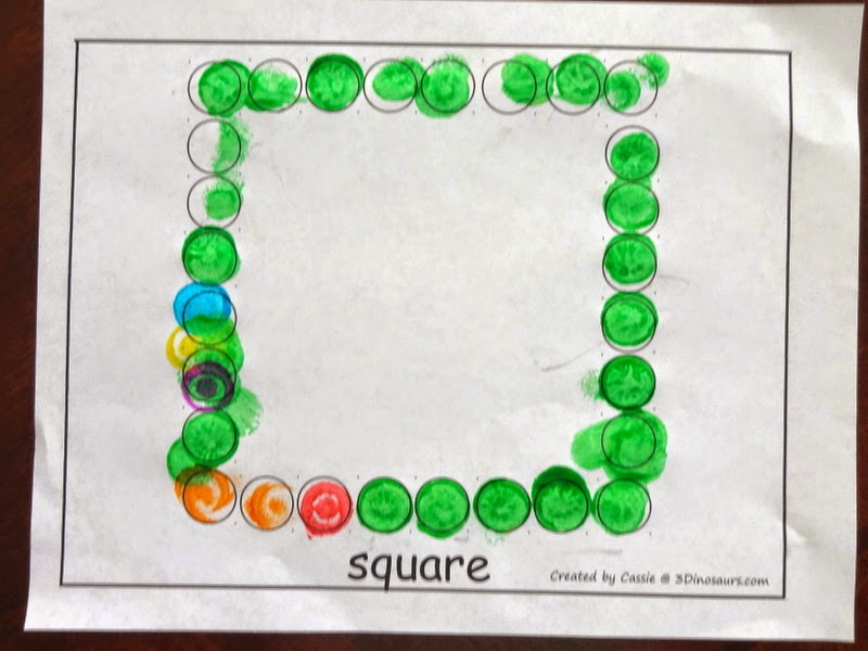 Mom's Tot School: Squares