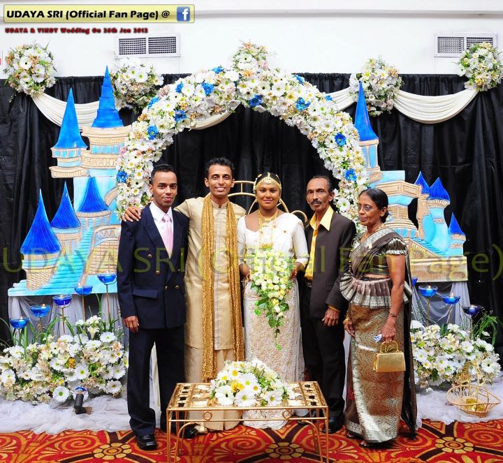 wedding of popular artist Udaya sri of the Centigradez band