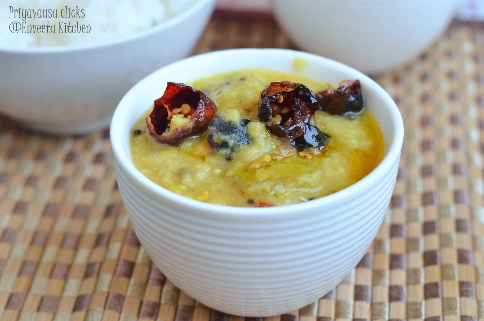 Kothalor Chakoi/Jackfruit seeds with yellow peas & Aam Dal from Tripura ...