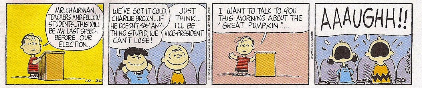 Jason's View from DC: Linus, Elections and the Great Pumpkin