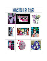 2 adults + 4 kids + 1 geriatric dog = chaos or fun: MONSTER HIGH BINGO ...