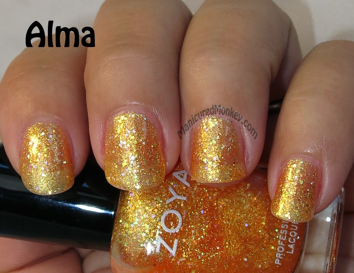 The Manicured Monkey: Zoya: Bubbly- swatches