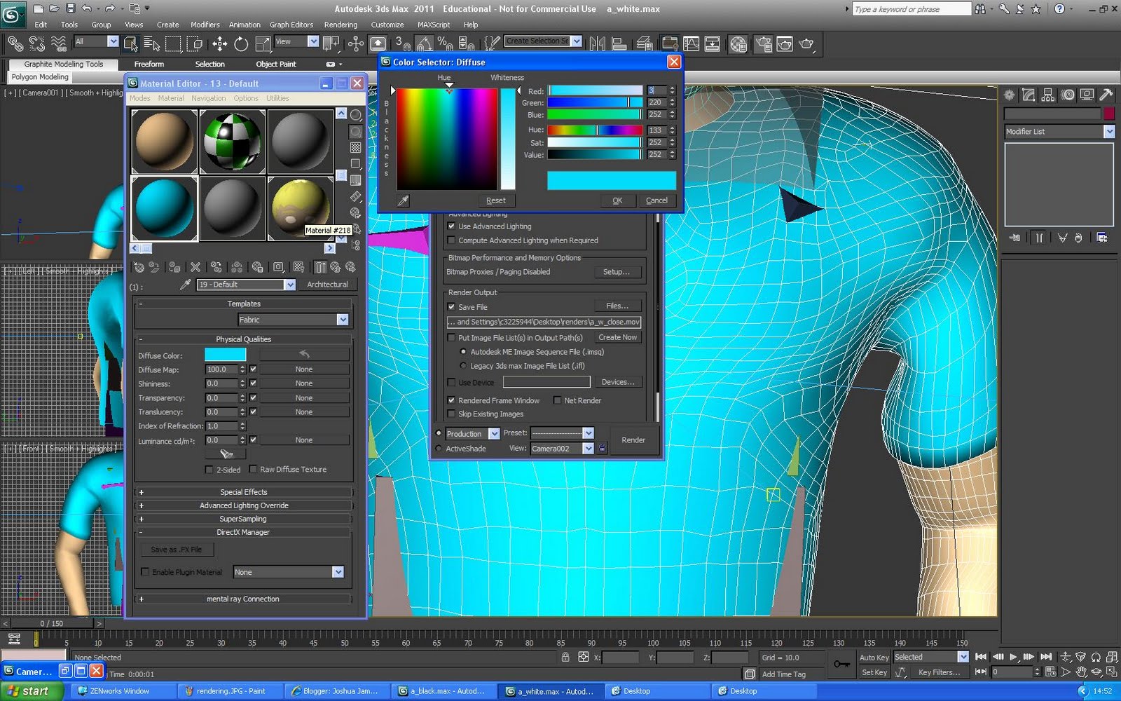 Joshua James Animation - LSL Hands On: Rendering