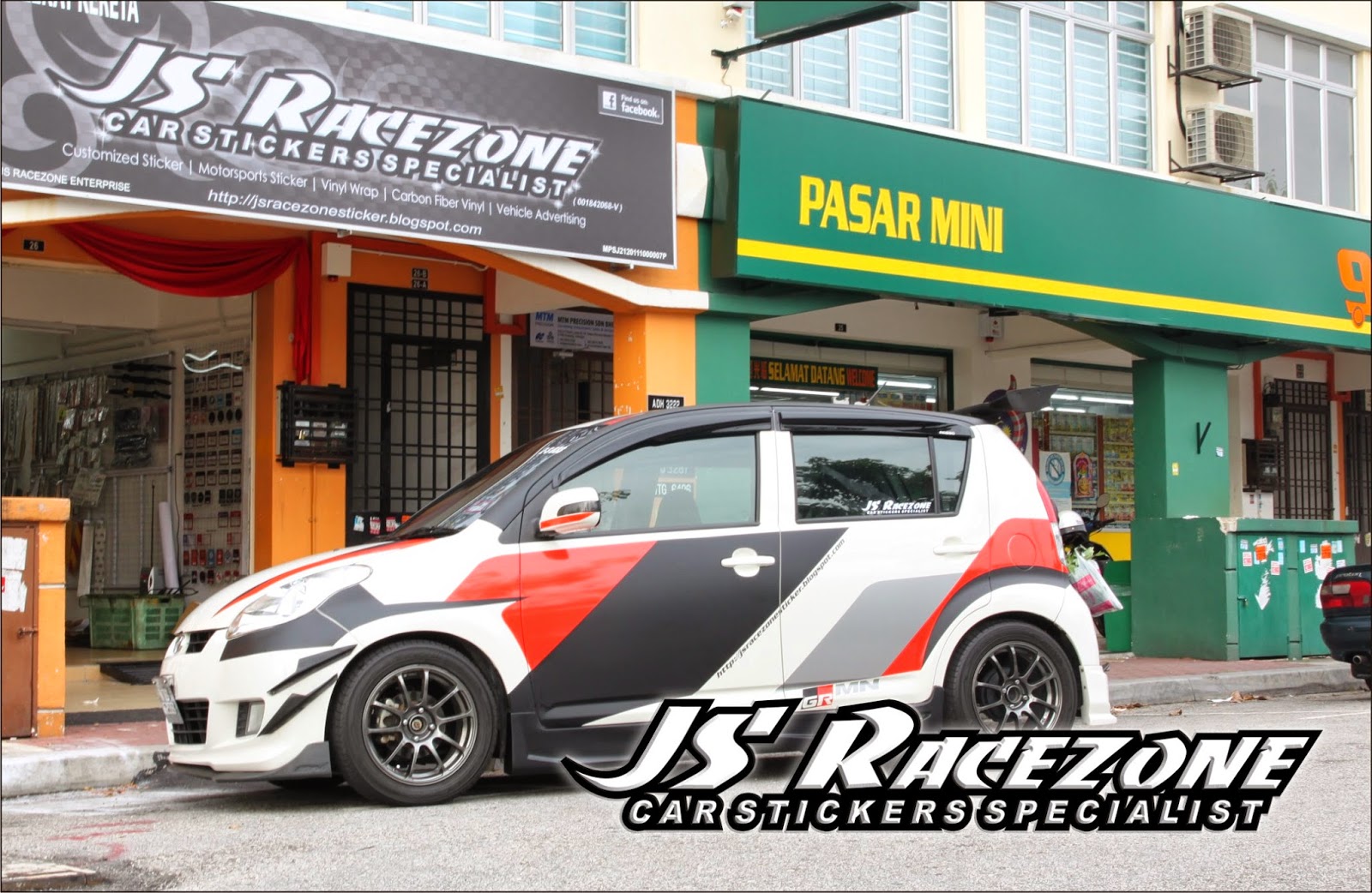JSR Vehicle Wrap: Perodua Myvi Sticker Decal Vinyl Wrap